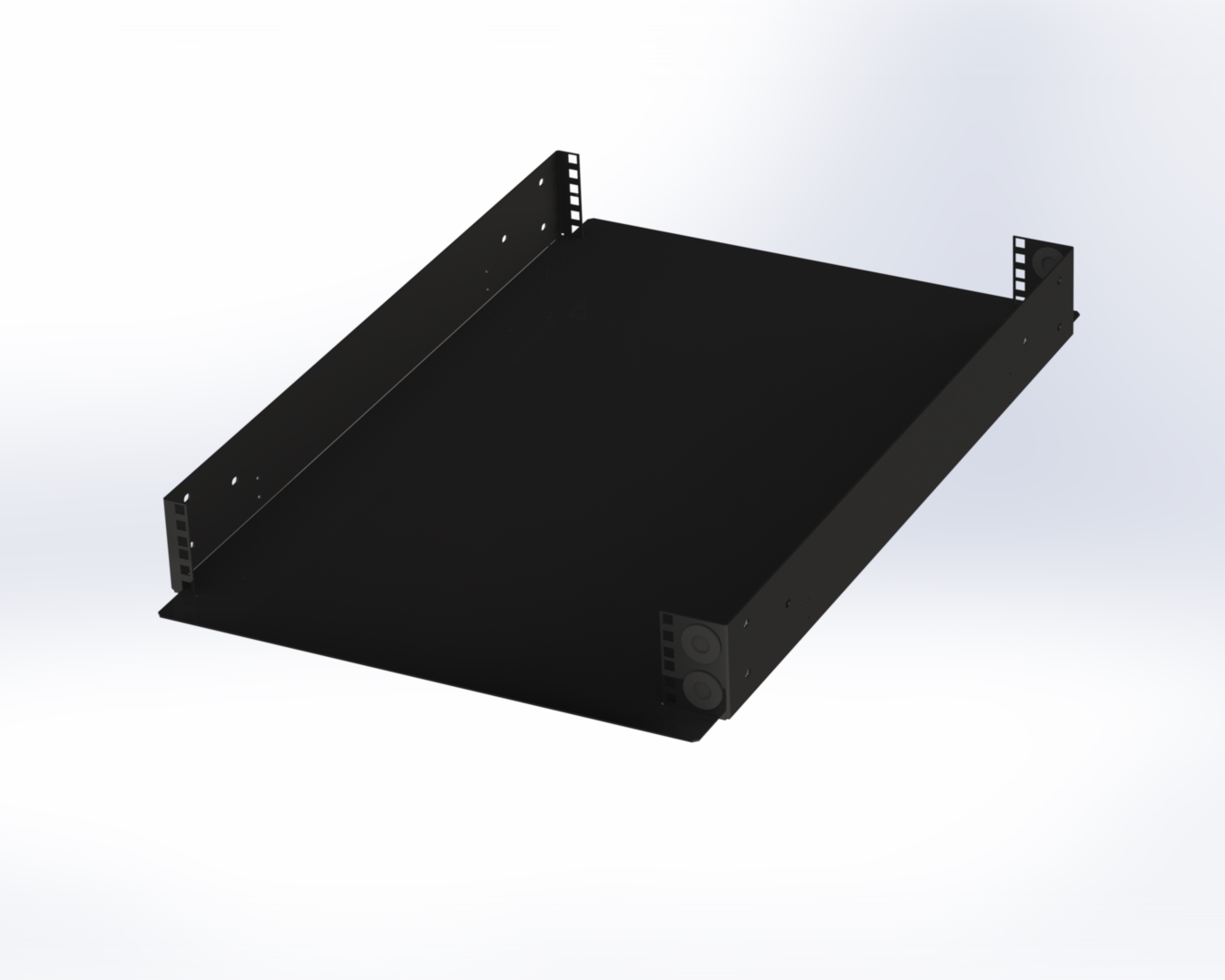 Vesper Technologies Open Rack EIA Conversion Shelf 2U – Black (Accessory Product) » Open Compute ...