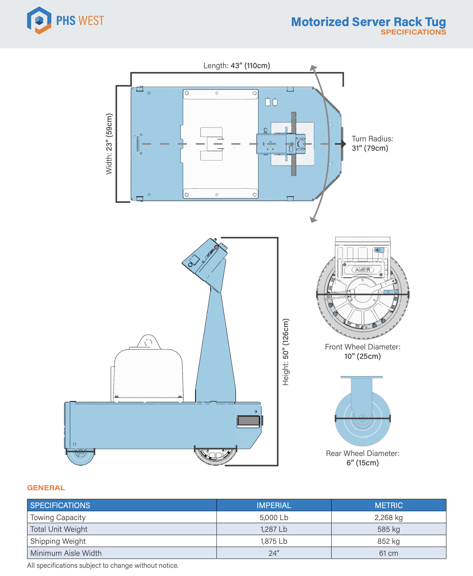 PHS West Motorized Server Rack Tug » Open Compute Project