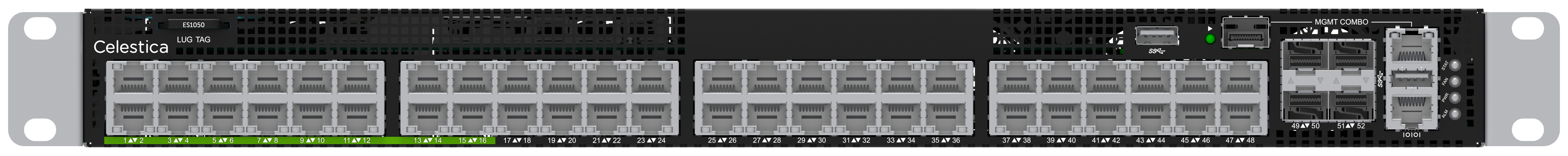Celestica ES1010/ES1050 1U 48-port 1GbE / 2.5GbE (PoE) Access Switch ...